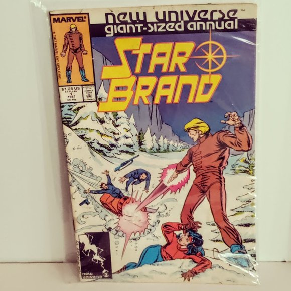 Marvel | Accents | Marvel Comics No 1987 Star Brand New Universe ...